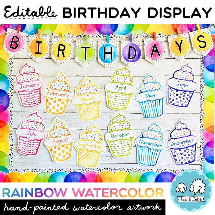 Printable Birthday Bulletin Board – Jax and Jake