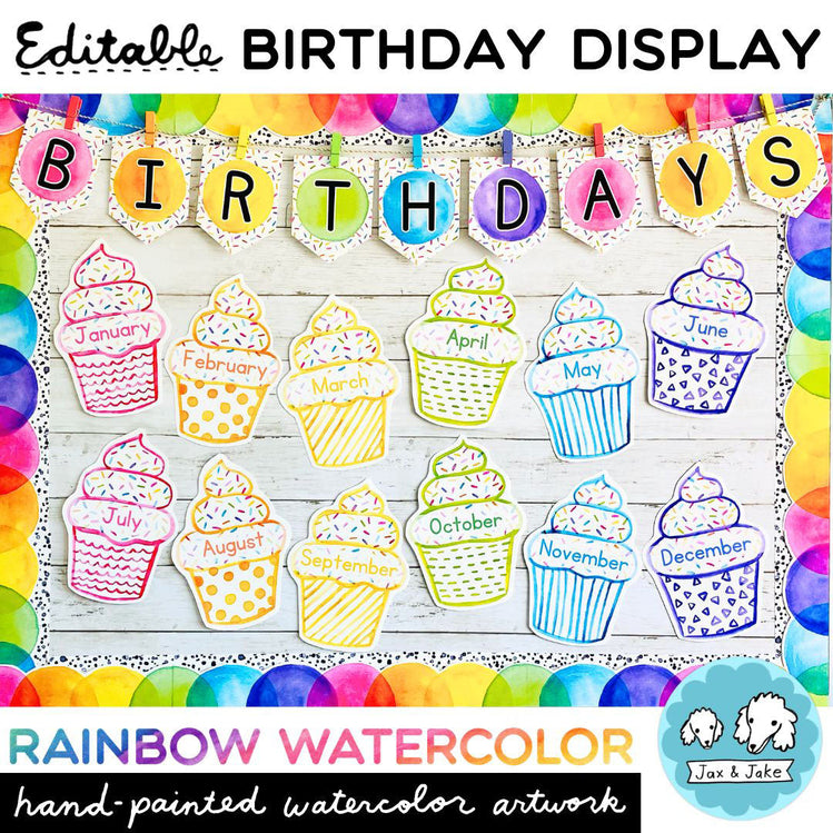 Printable Birthday Bulletin Board – Jax and Jake