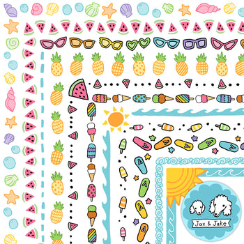 Summer Clipart Borders – Jax and Jake