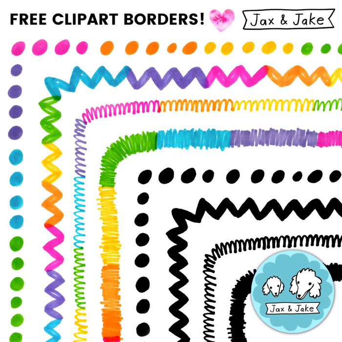 Free Clipart Rainbow Borders for Teachers, DIY Classroom Decor, and Mo ...